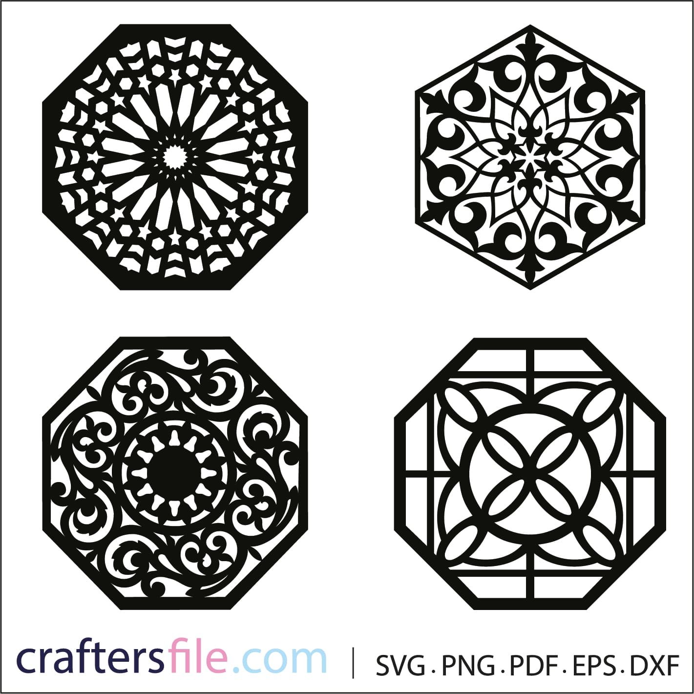 Buy Premium Hex Pattern Vectors for Creative Designs | 16 Unique Hex ...