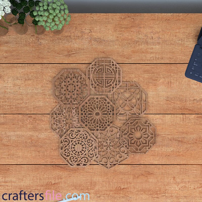 Buy Premium Hex Pattern Vectors for Creative Designs | 16 Unique Hex ...