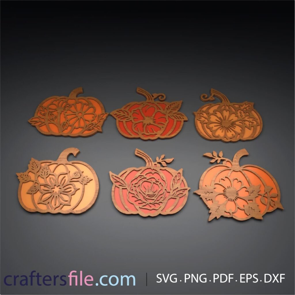Download 6 Exclusive laser cut files fall Décor – Perfect for Seasonal ...