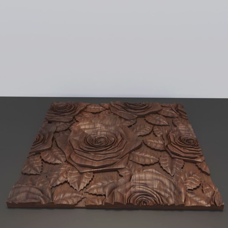 Stunning 3D CNC Flower Designs for Your Projects