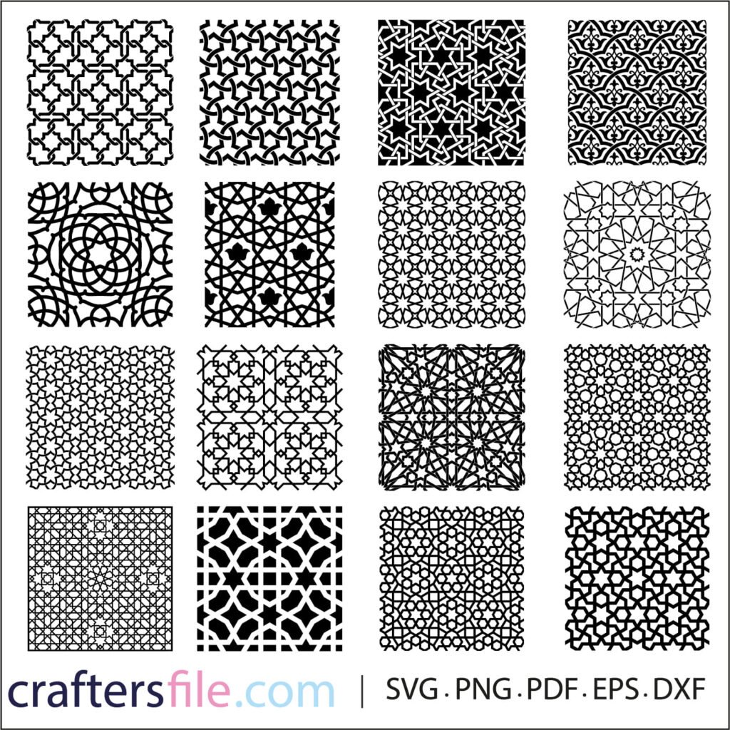 Unique CNC Patterns for Wood: Islamic & Modern Designs for Precise CNC Cuts