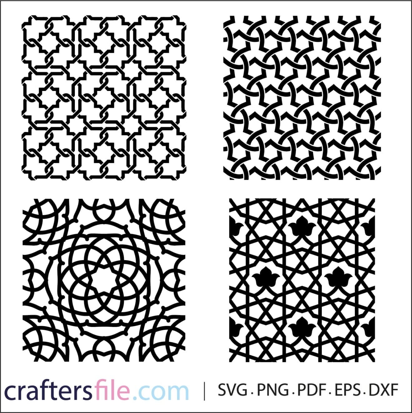 Unique CNC Patterns for Wood: Islamic & Modern Designs for Precise CNC Cuts