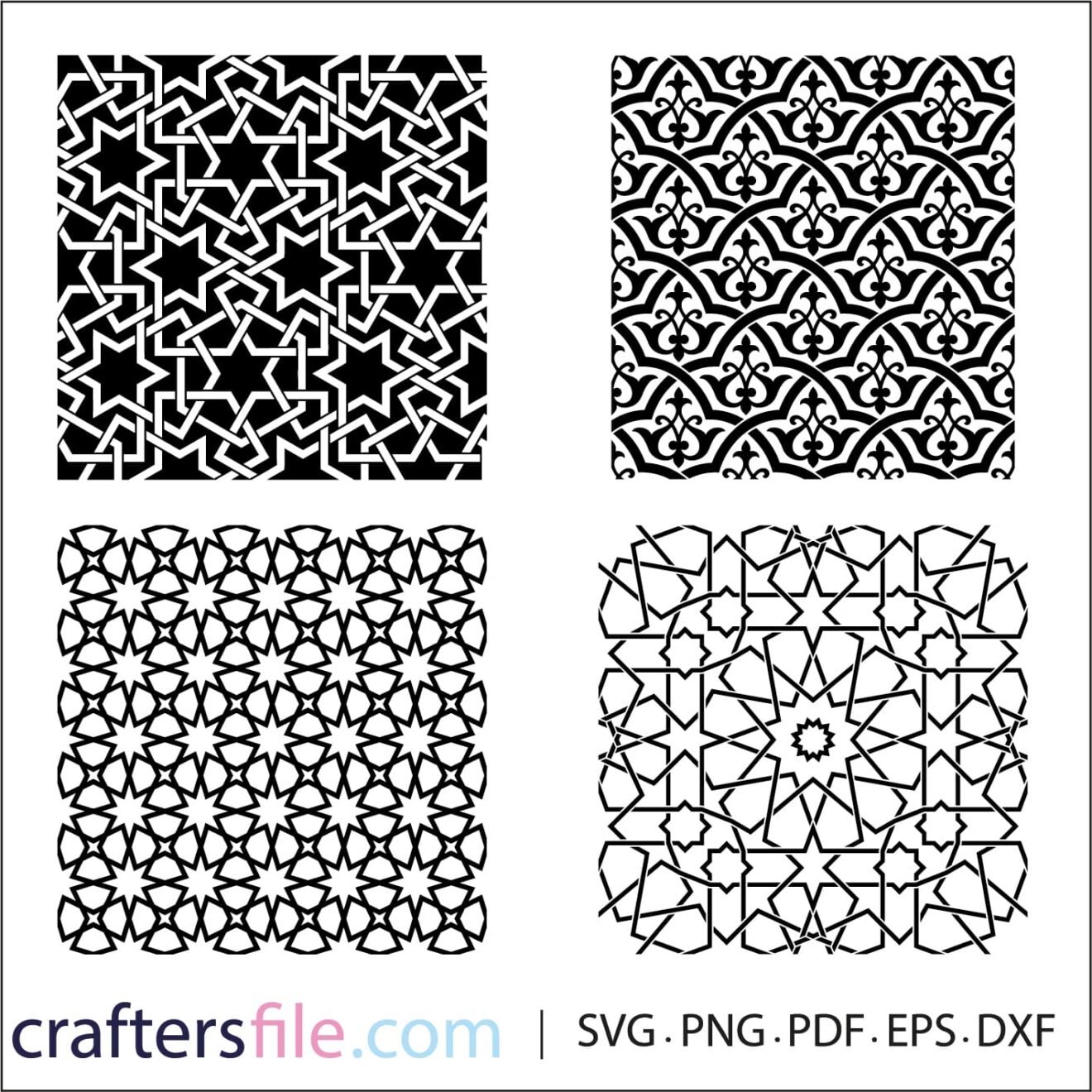 Unique CNC Patterns for Wood: Islamic & Modern Designs for Precise CNC Cuts