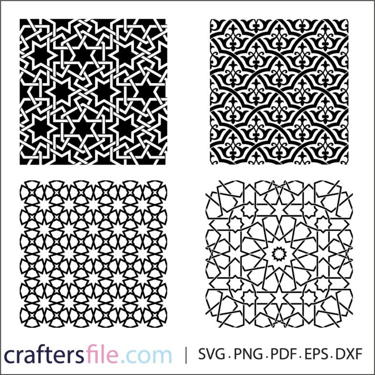 Unique CNC Patterns for Wood: Islamic & Modern Designs for Precise CNC Cuts