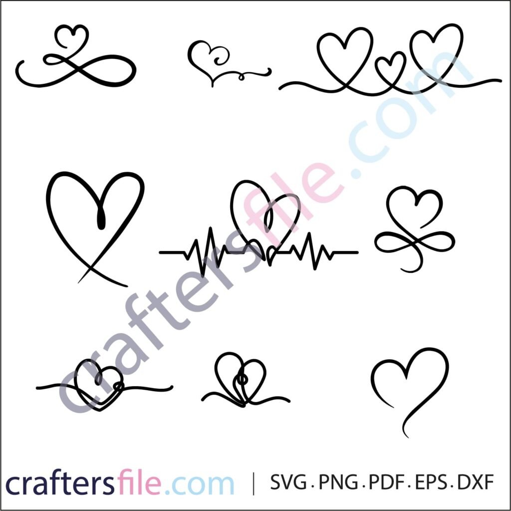 Heart Hands Drawing Collection: Unique Heart Vectors for Your Creative ...